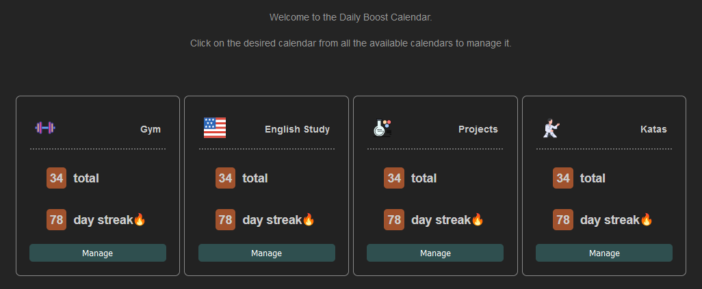 Darellanodev • Daily Boost Calendar